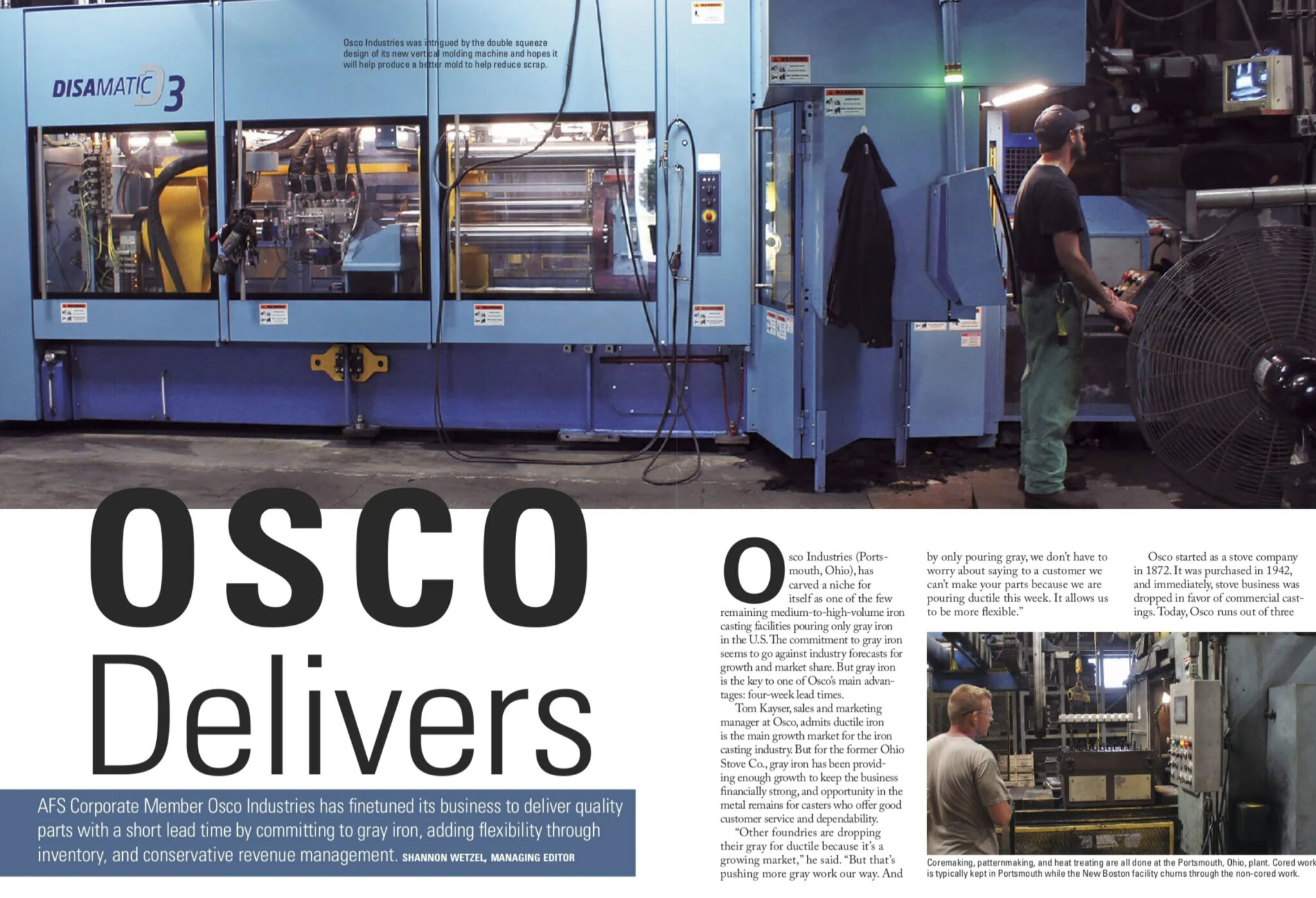 Home - OSCO Industries | Gray Iron Castings & Disamatic Molding in Ohio